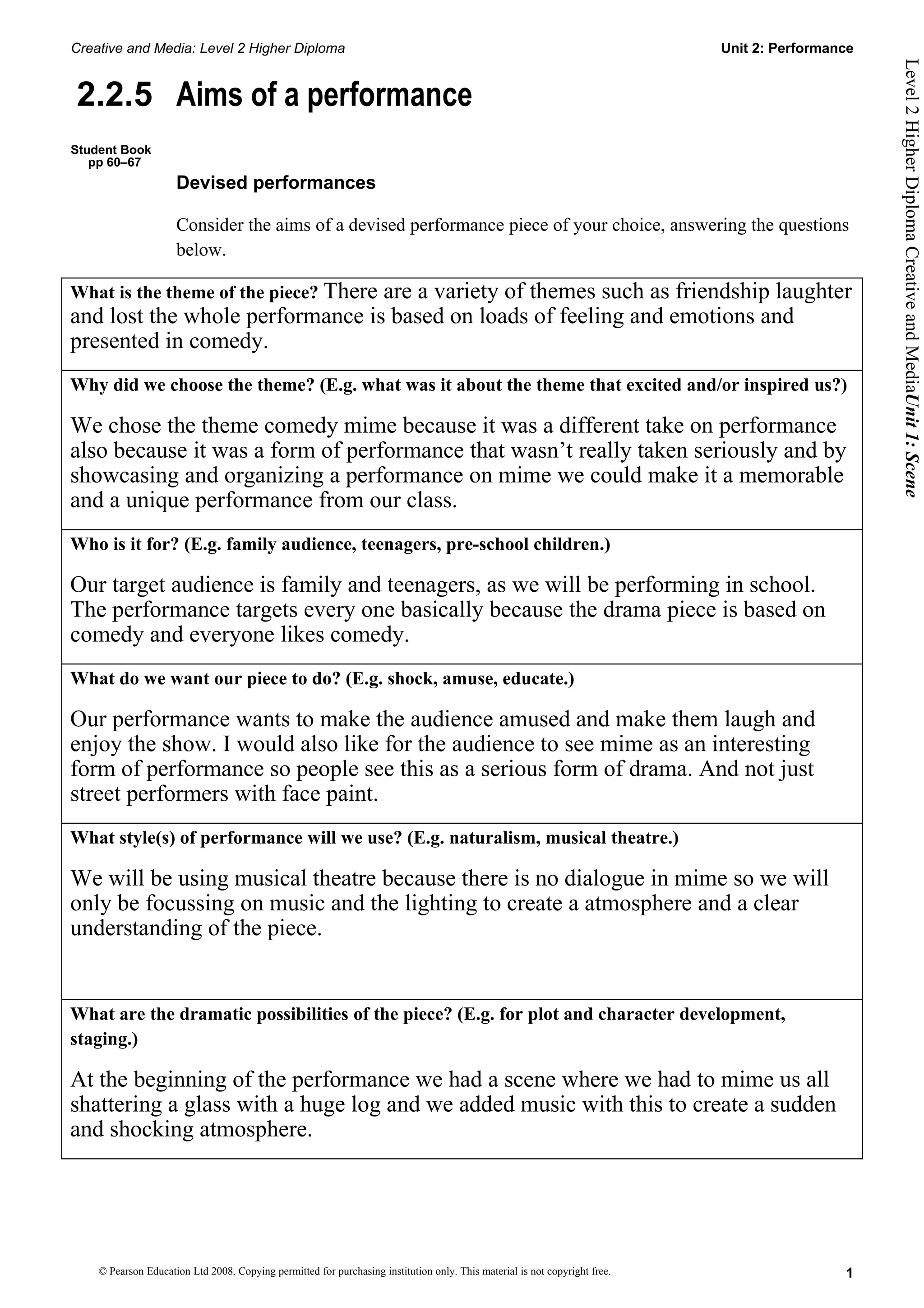 2.2.5 Aims of the performence | PDF