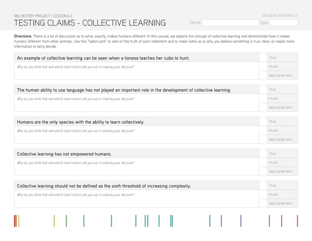 6.X Claim Testing - Collective Learning | PDF | Educational Assessment ...