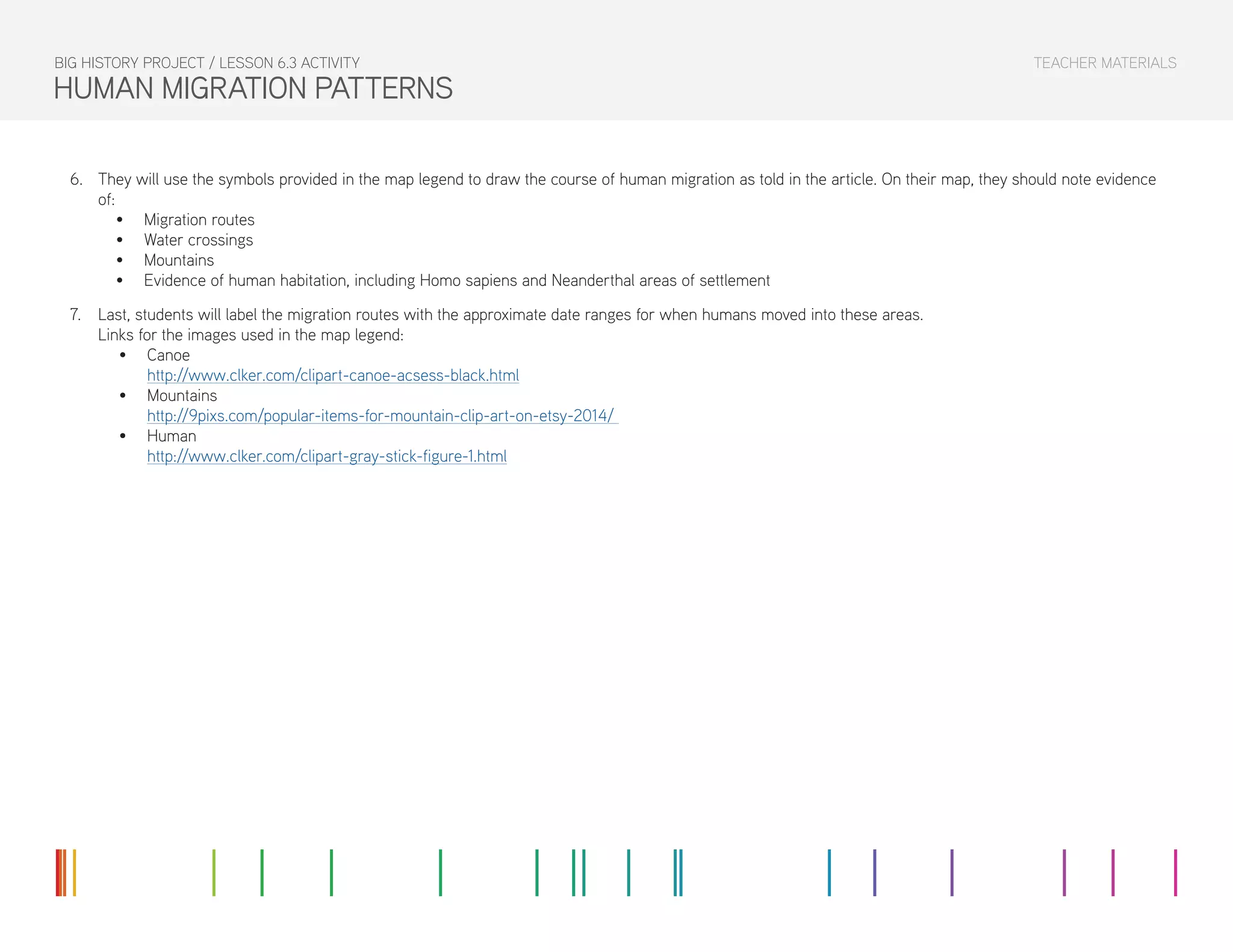 Lesson 6.3 Activity: Human Migration Patterns | PDF