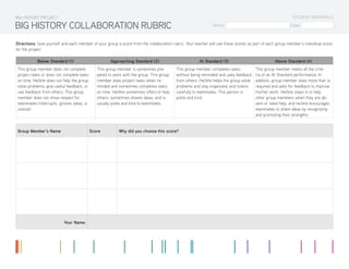 Lesson 8.3 Activity: Little Big History - Final Project | PDF