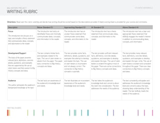 Lesson 8.3 Activity: Little Big History - Final Project | PDF