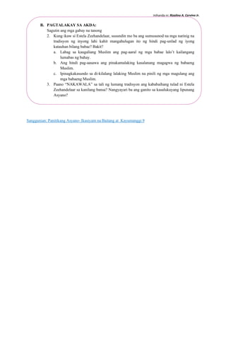 Worksheet 2 Sanaysay | PDF