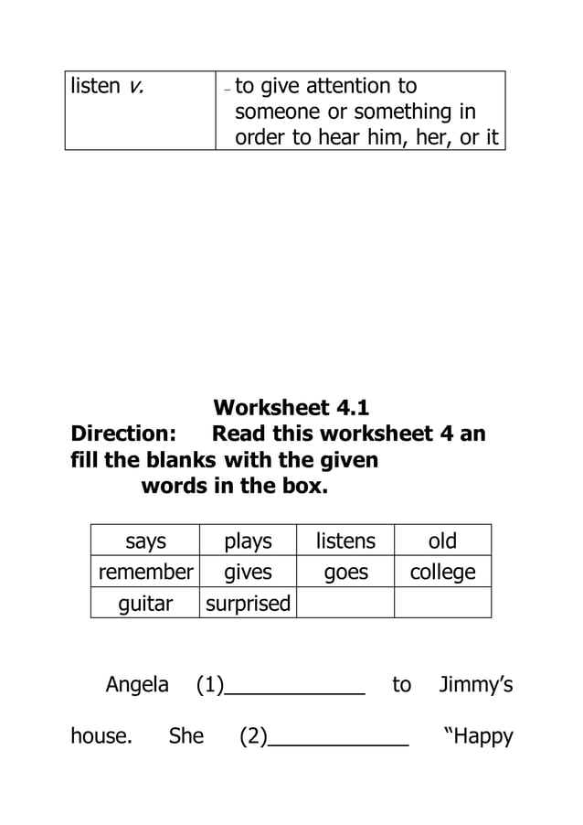 Worksheet 4 | PDF