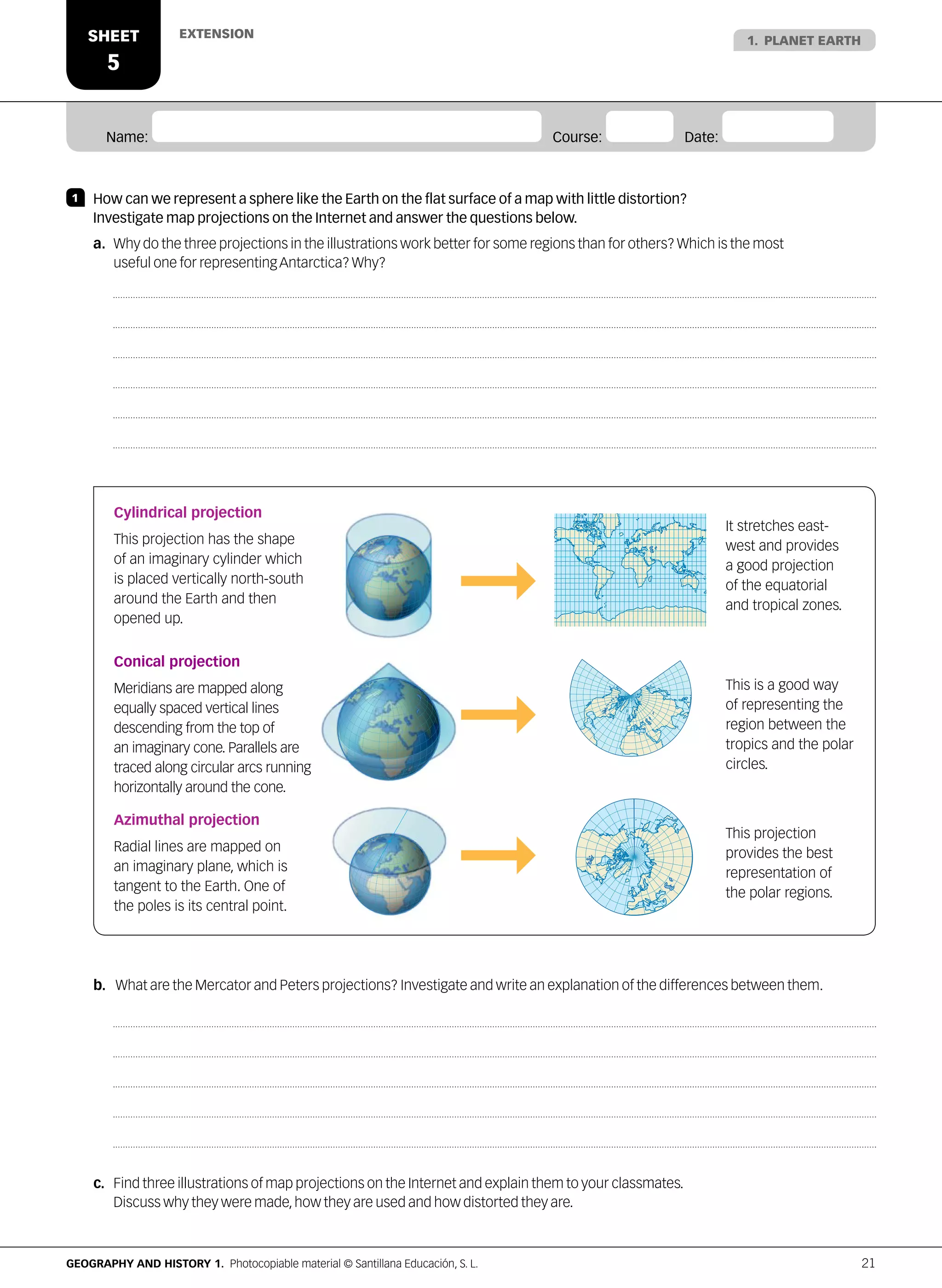 Worksheet Science component of earth | PDF