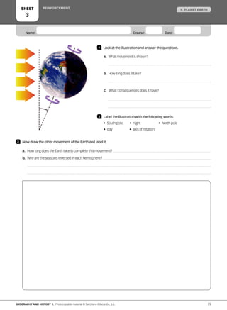 Worksheet Science component of earth | PDF