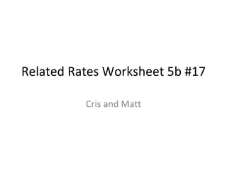 Worksheet 5 A And 5 B | PPT