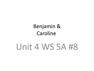 Worksheet 5 A And 5 B | PPT