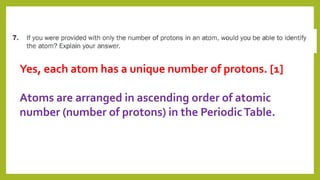 Worksheet 8.1 atoms and molecules | PPTX | Chemistry | Science