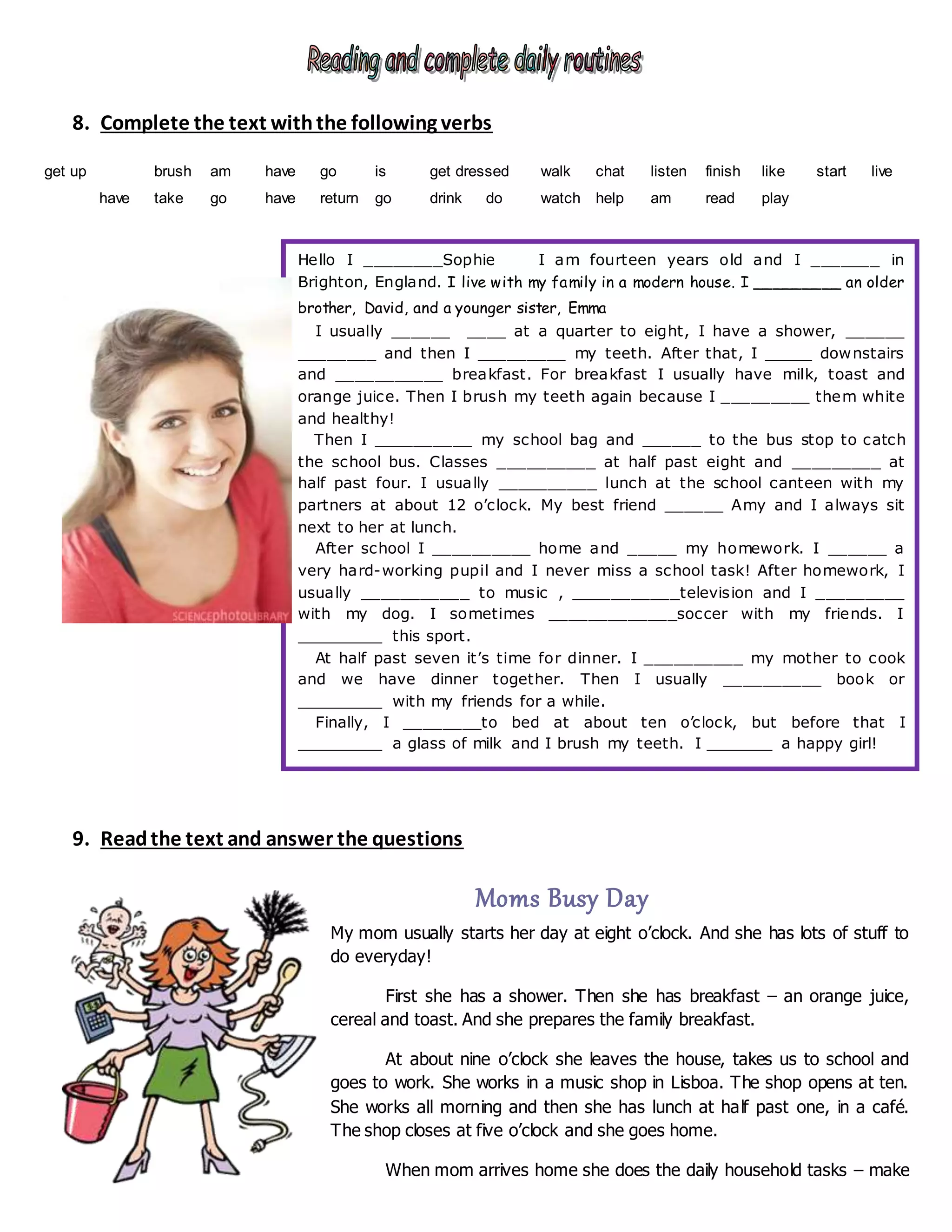 Worksheet 8th | DOCX