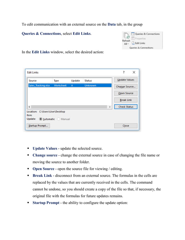 Worksheet And Workbooks Linking Pdf