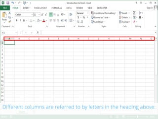 Worksheet Basics & Navigation - Excel 2013 Tutorial | PDF