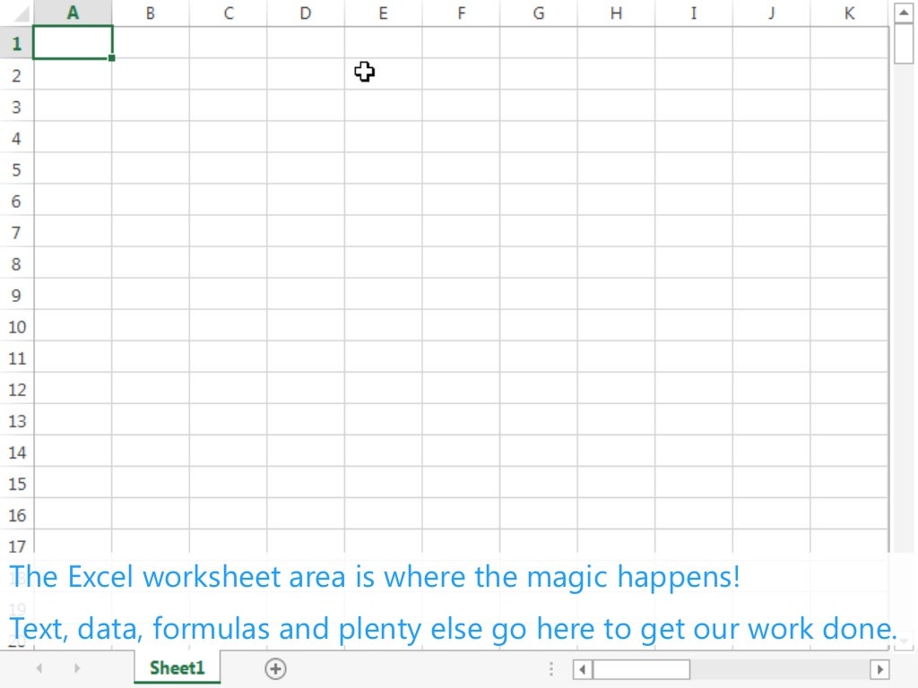 Worksheet Basics And Navigation Excel 2013 Tutorial