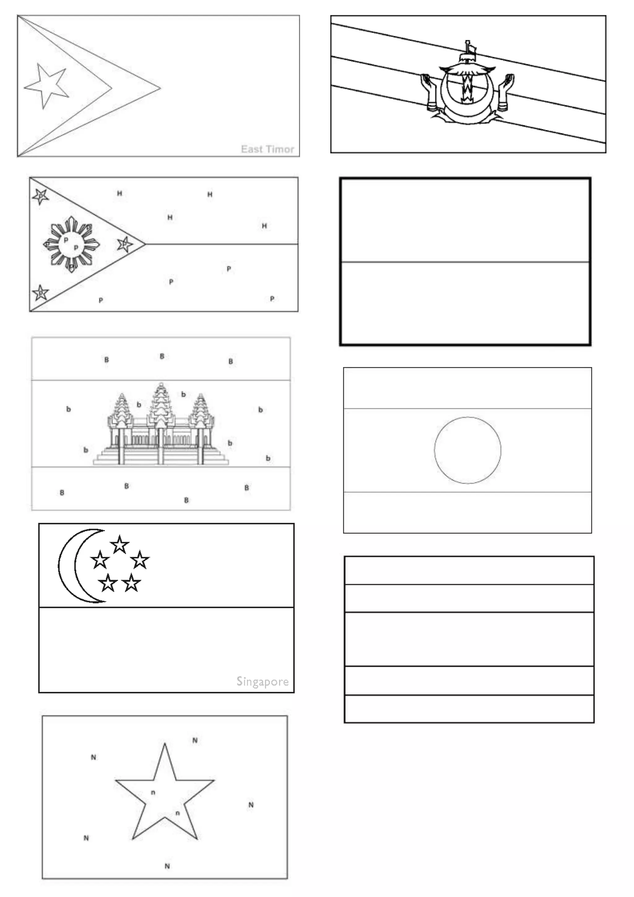Worksheet bendera asean | DOCX