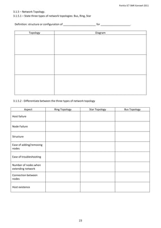 Worksheet complete set 180111 | DOCX