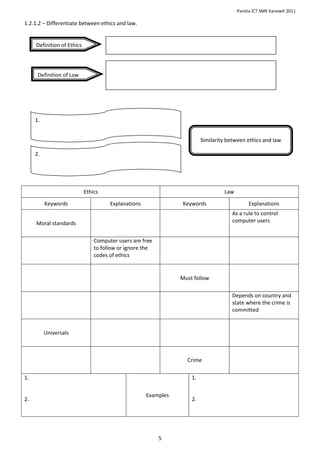 Worksheet complete set 180111 | DOCX
