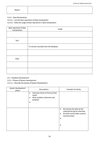 Worksheet complete set 180111 | DOCX