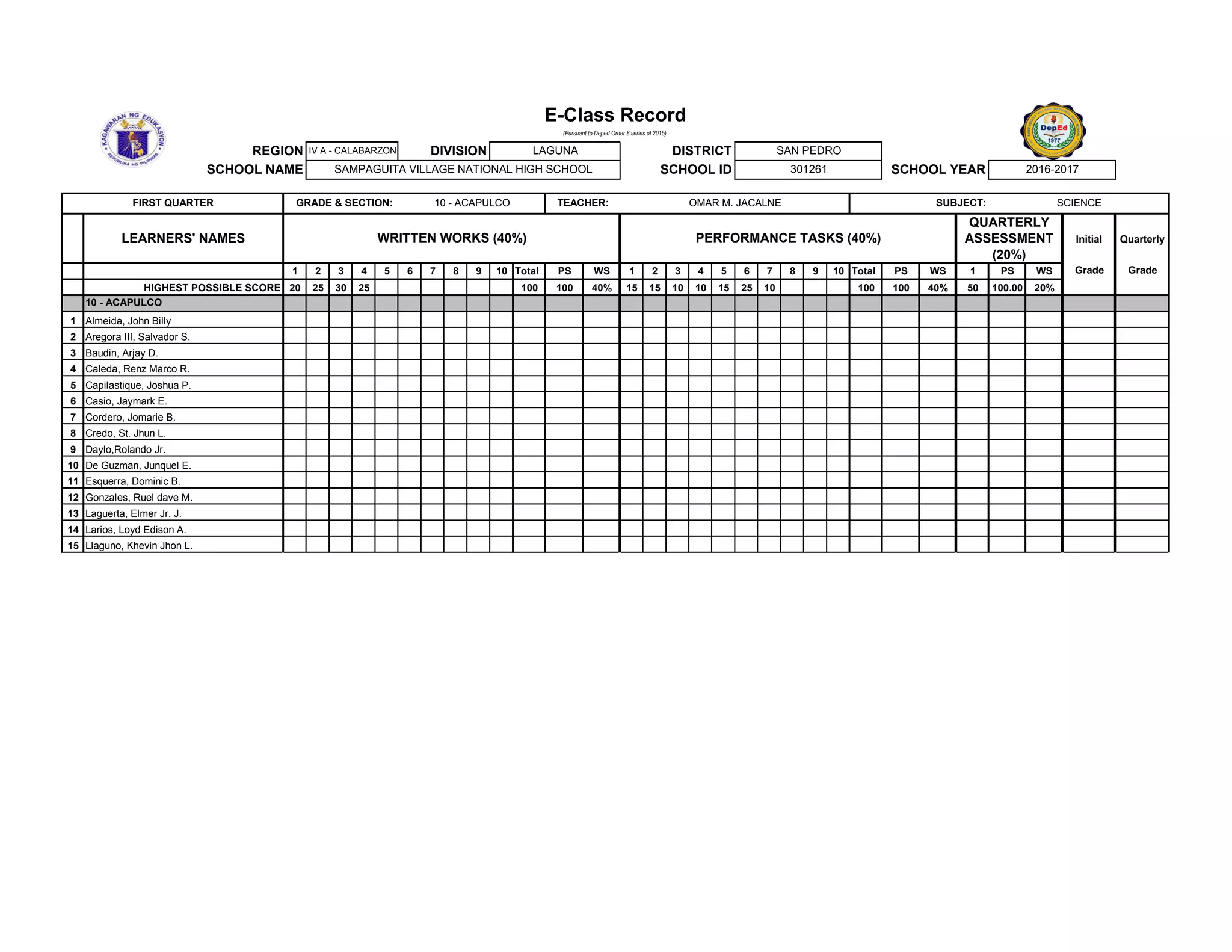 Worksheet final | PPT