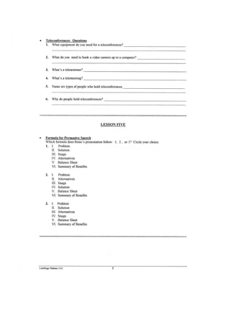 Worksheet for advanced 4 | PDF