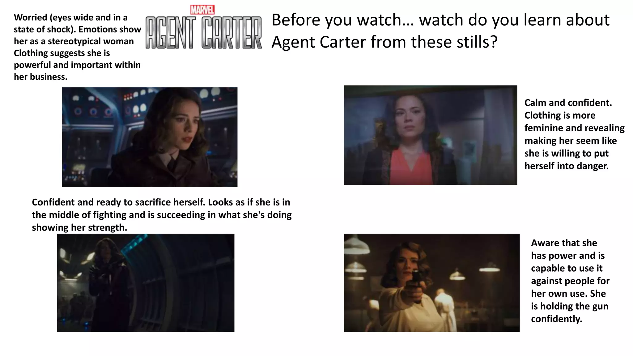 Worksheet for agent carter | PPT