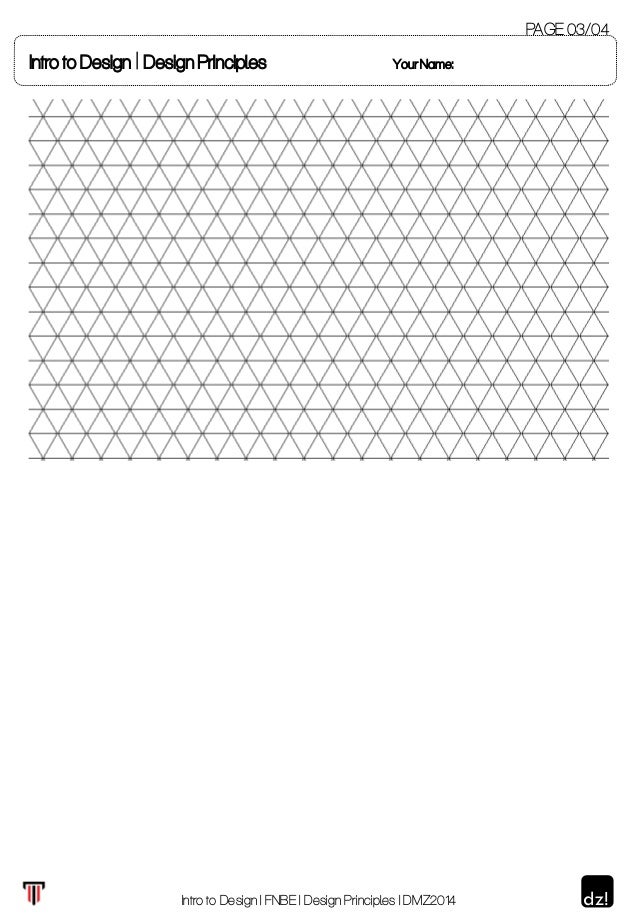 Worksheet for design principles