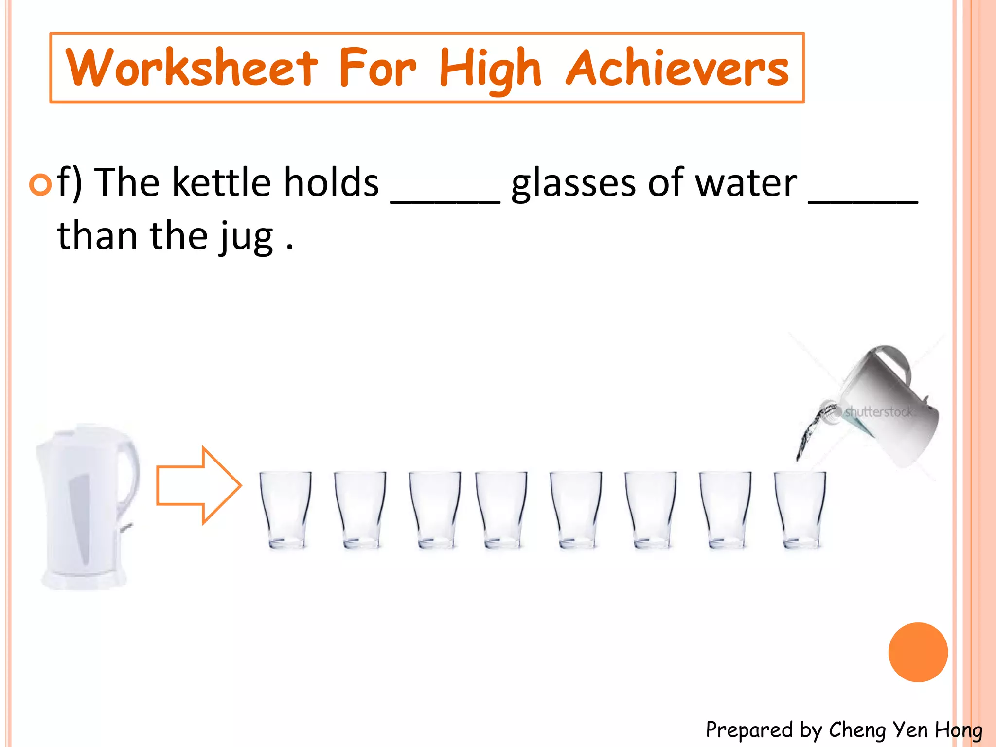 Worksheet For High Achievers | PDF | Food & Drink
