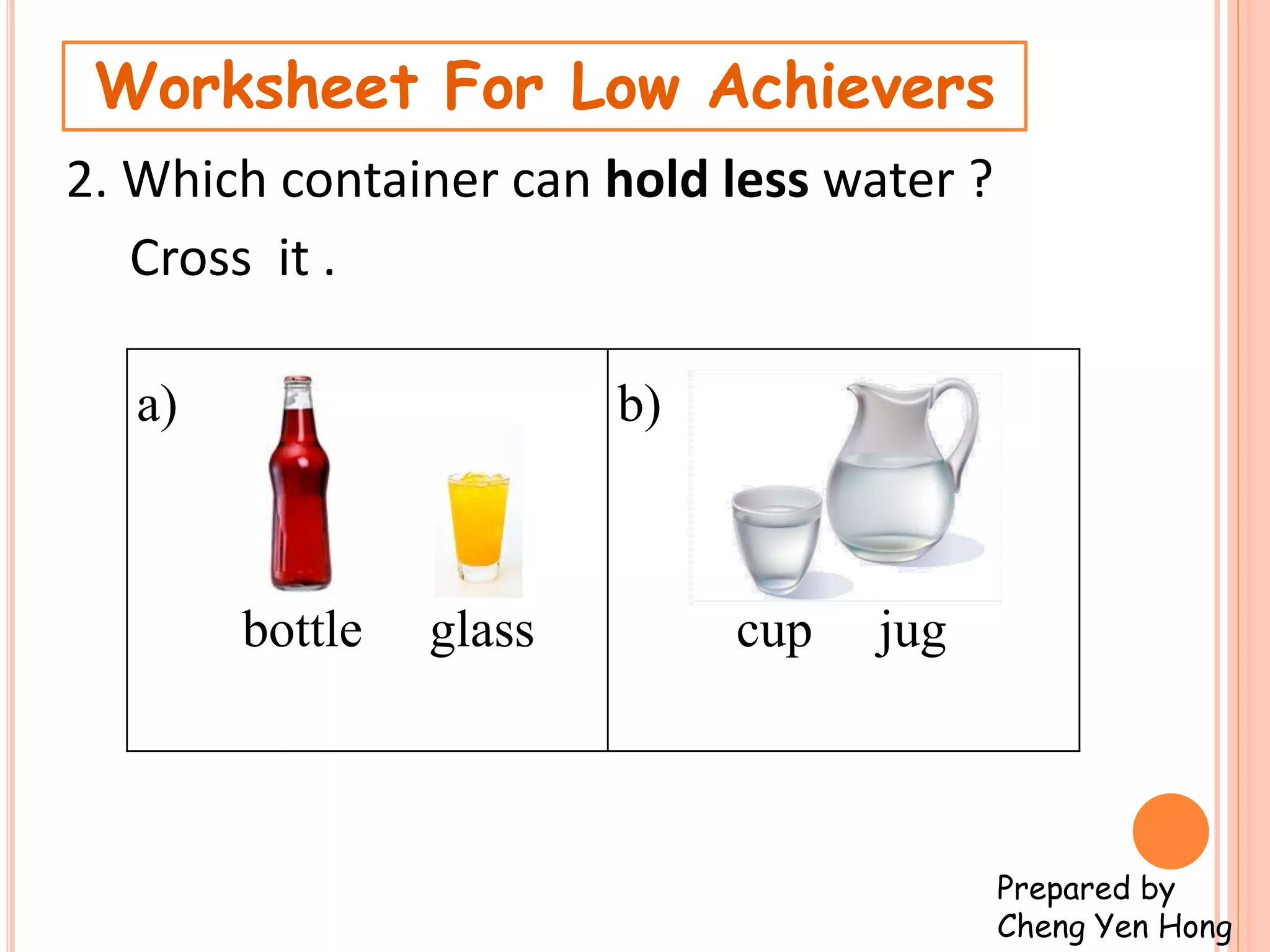 Worksheet For Low Achievers | PDF