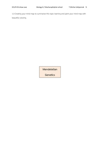 Worksheet genetics mendel | PDF
