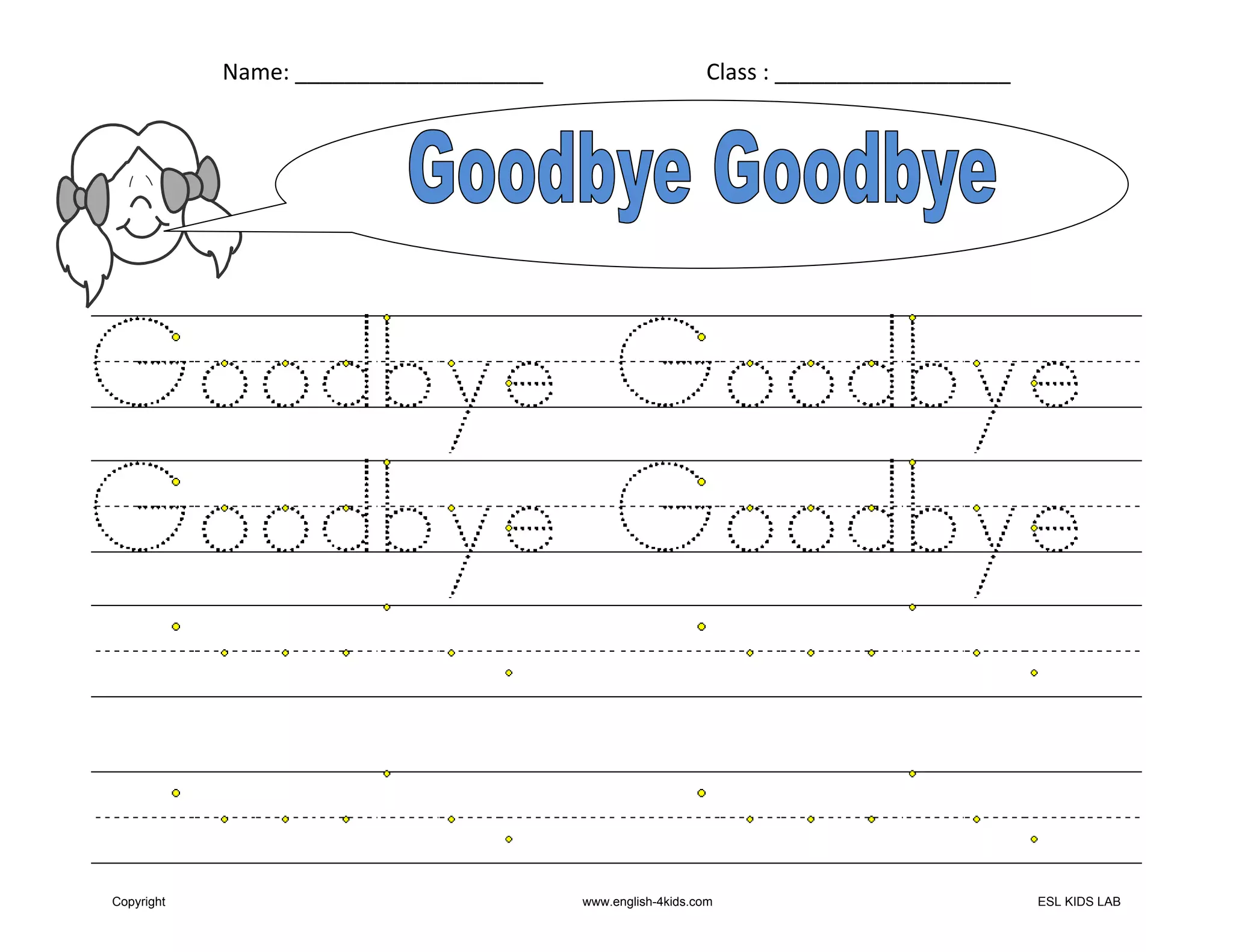 worksheet goodbye.pdf