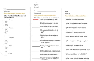 Worksheets and activities in english grade 4-6 | PPT