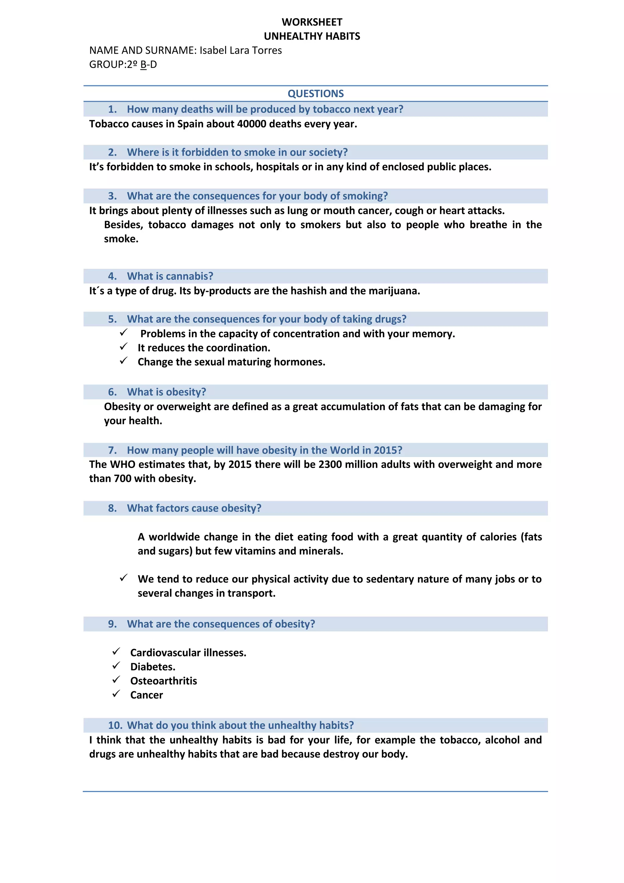 Worksheet isabel | DOCX