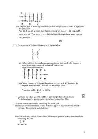 Macromolecule worksheet | PDF
