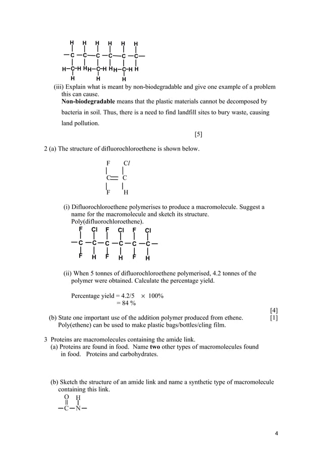 Macromolecule worksheet | PDF