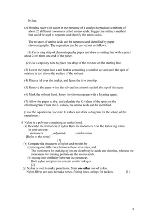 Macromolecule worksheet | DOC