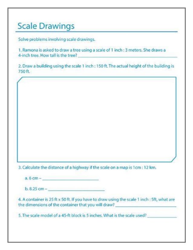 Scale drawing Activity | PDF