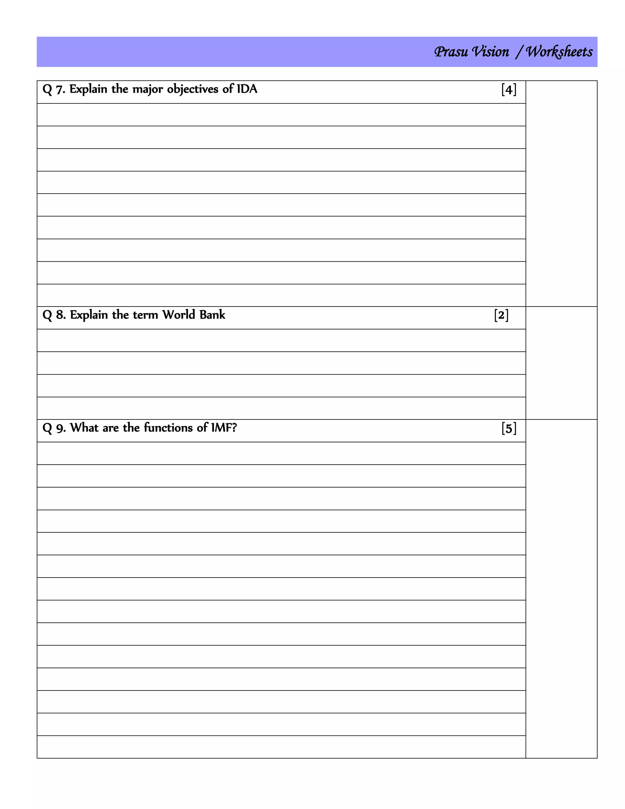 Work sheet on chapter 12 | PDF