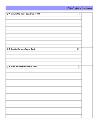 Work sheet on chapter 12 | PDF