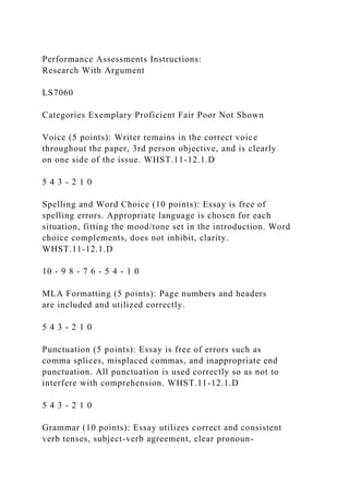 WORKSHEETPerformance Assessments InstructionsWrite A Pe.docx