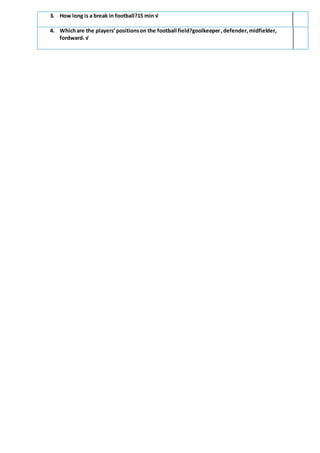 Worksheet PE Team Sport | DOCX