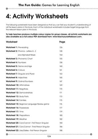 Variadas guías en inglés (ESL worksheets) | PDF