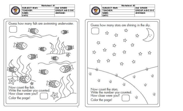 Position of objects Worksheets