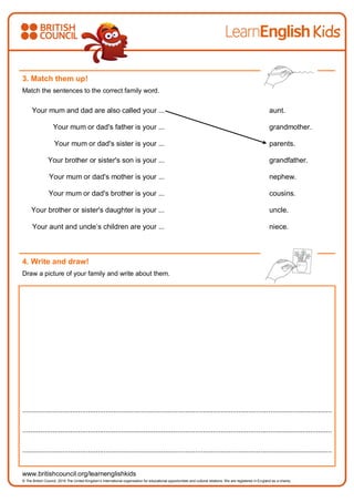 Worksheets family | PDF