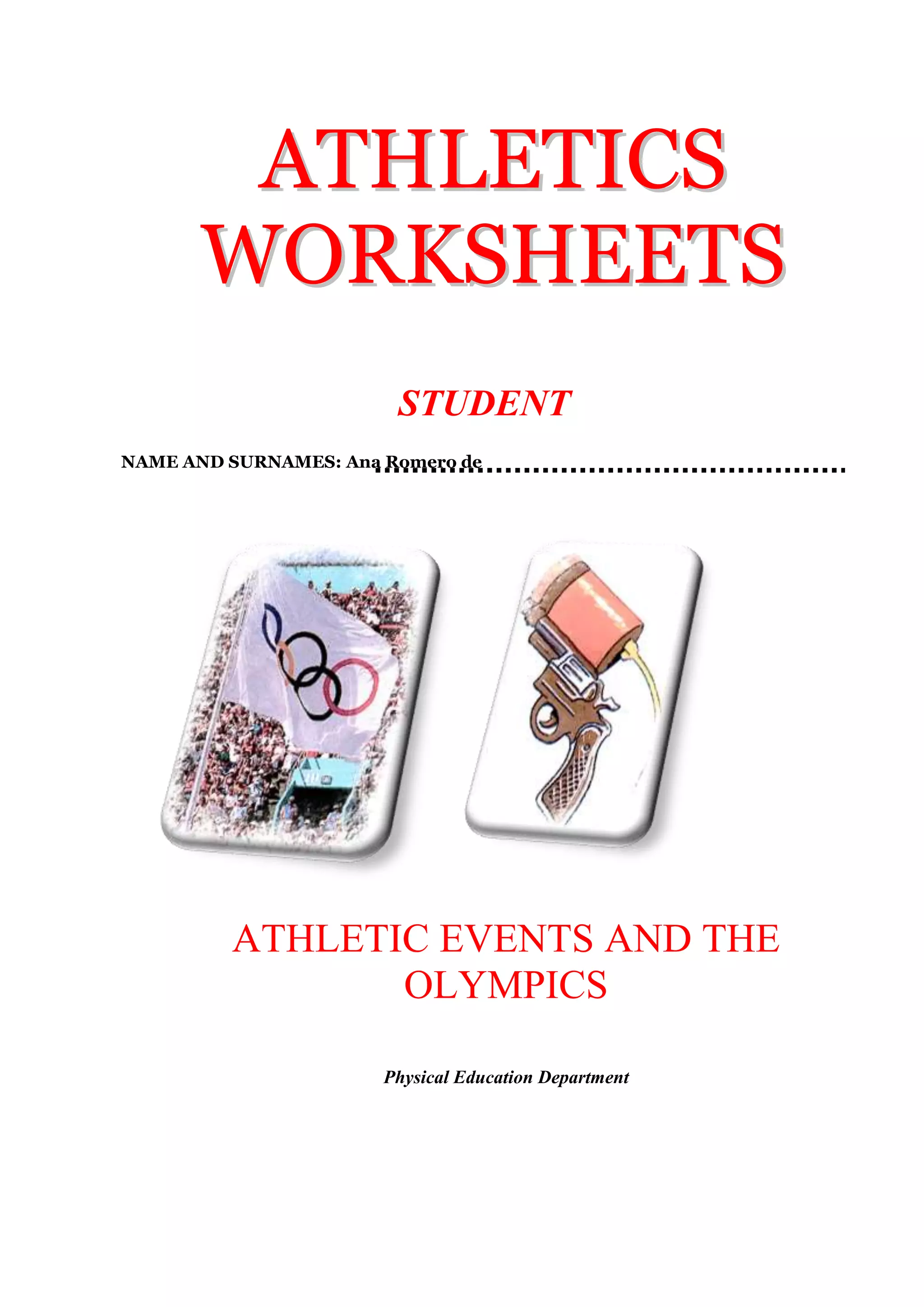 Athletics Worksheets | DOCX