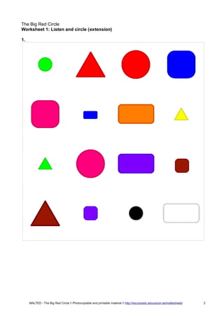 Worksheets circle | PDF