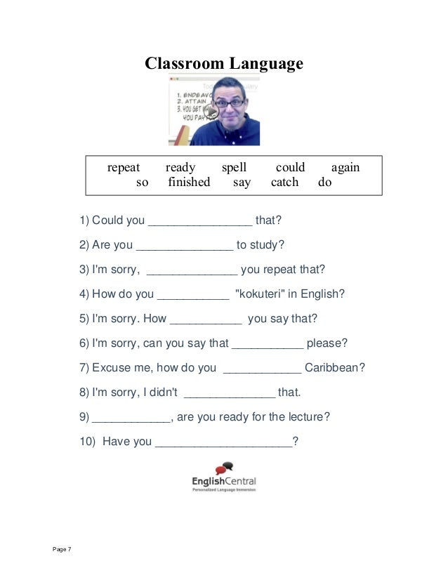 Worksheets language functions