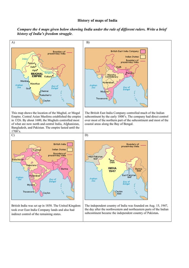 Worksheets on Locating Places on a Map -Geography and History | DOC