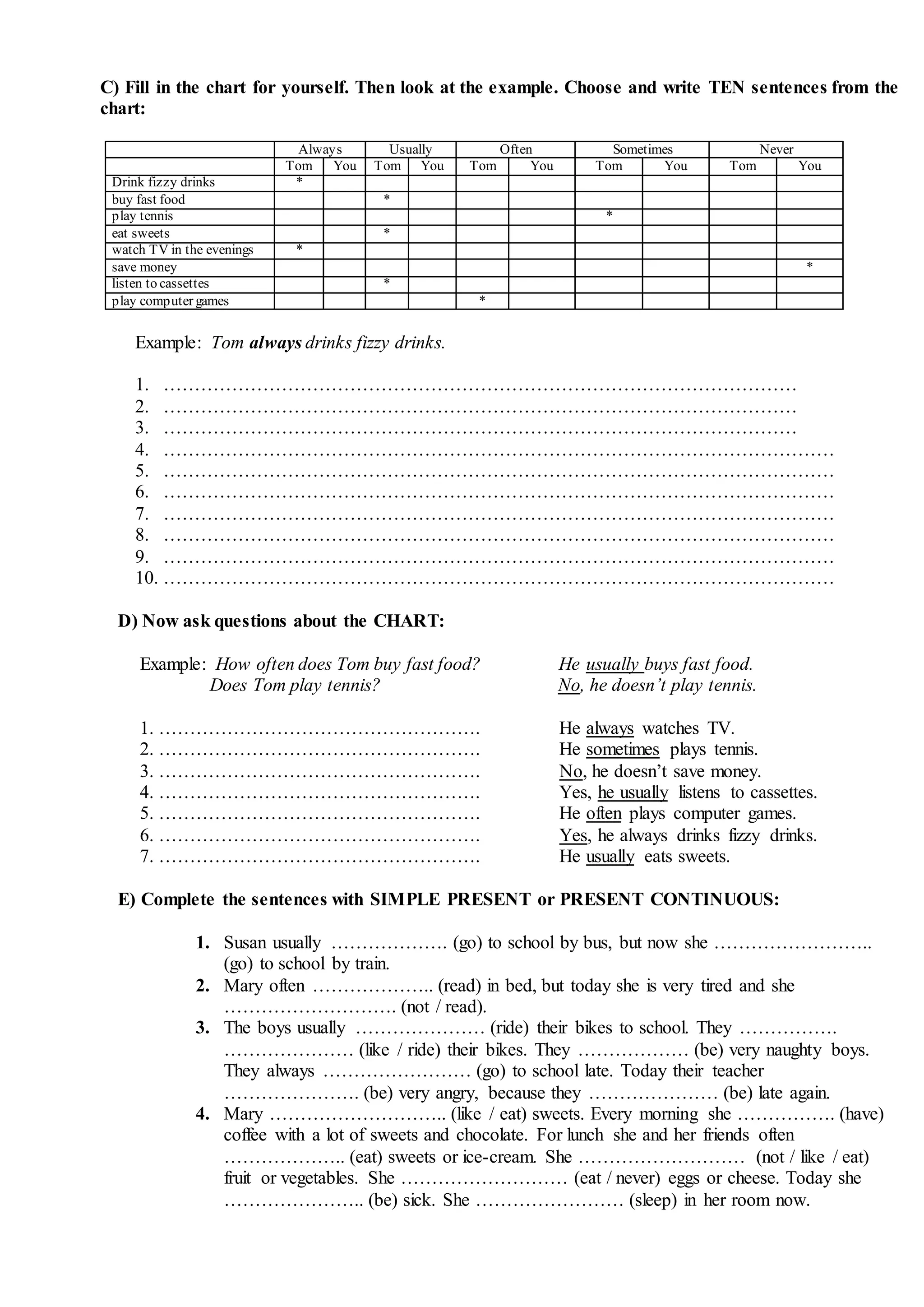 Worksheet tenses | DOCX
