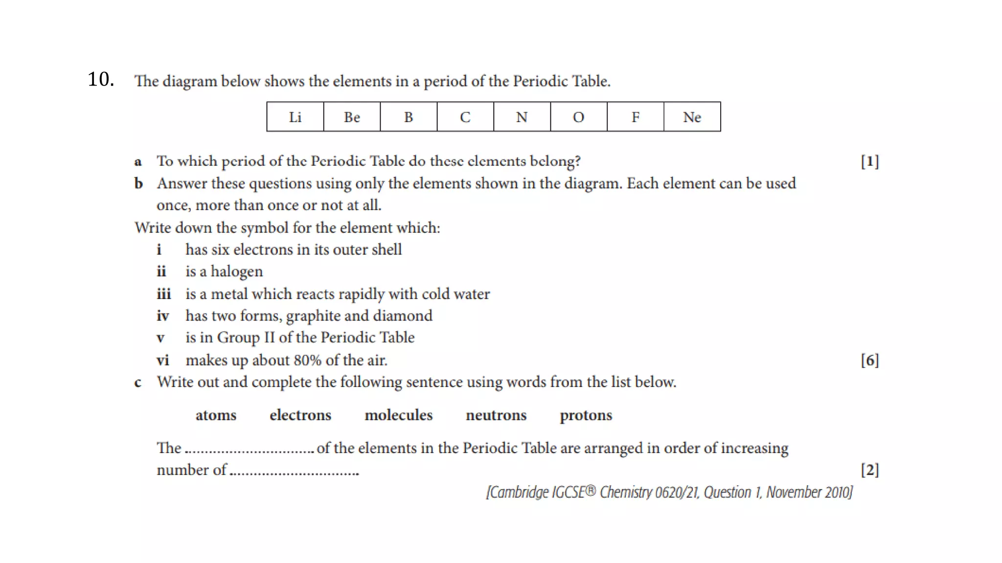 Worksheet the periodic table.pdf | Chemistry | Science