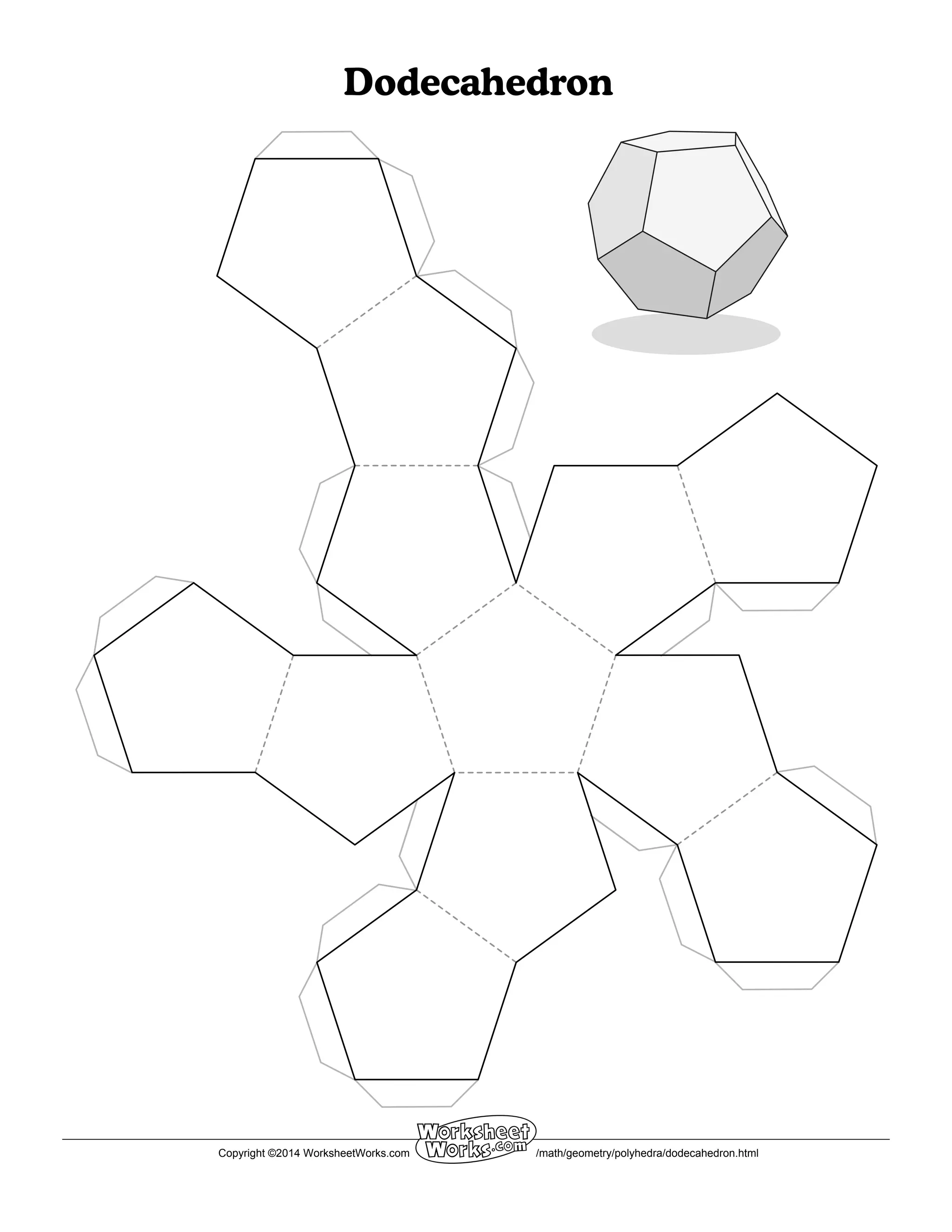 Worksheet works dodecahedron_1 | PDF
