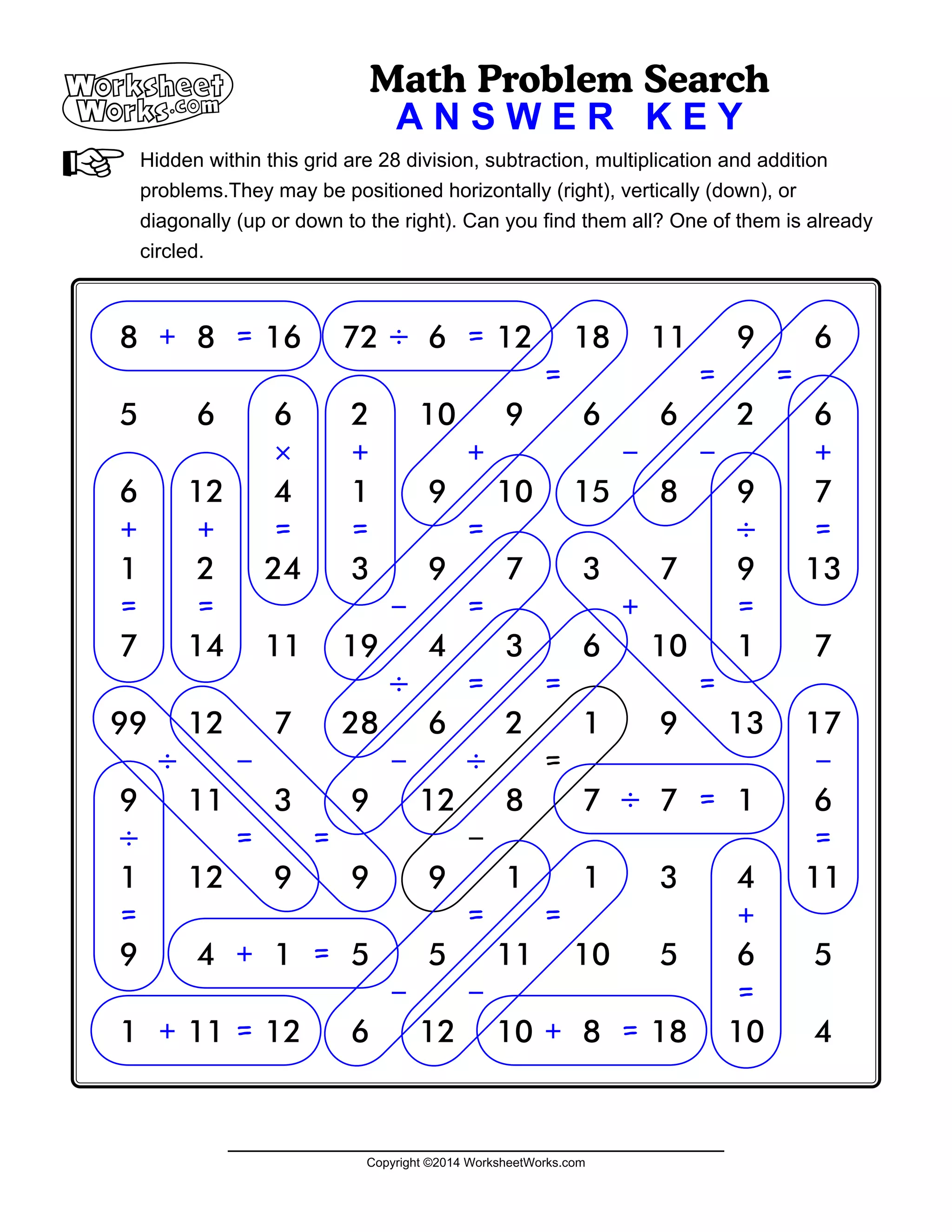 Worksheet works math_problem_search_1 | PDF