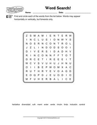 Worksheet works word_search_1 | PDF